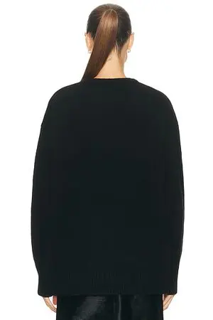 EAVES Zelia V-neck Sweater - Black