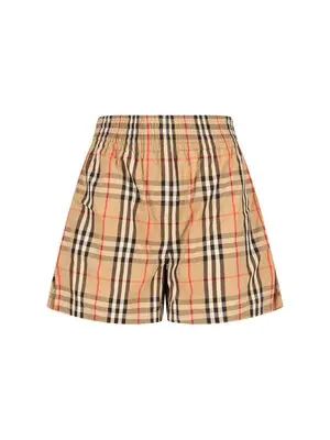 Burberry Straight Leg Shorts For Women