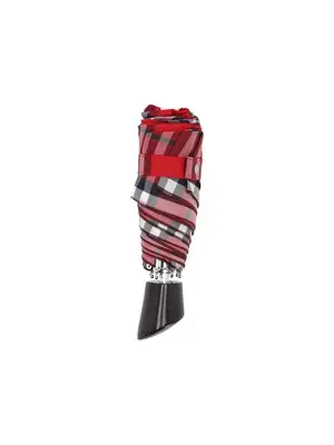 Burberry Check Umbrella - Red