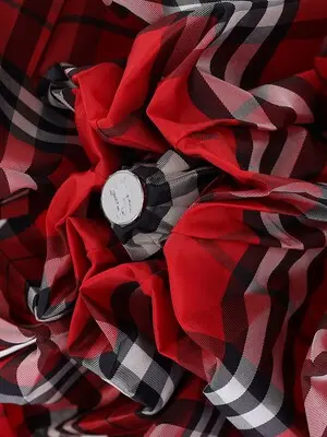 Burberry Check Umbrella - Red
