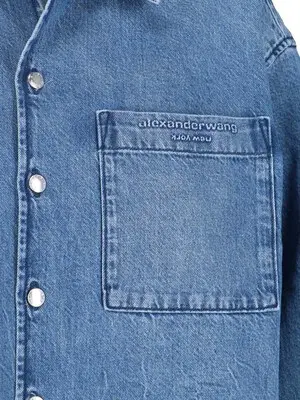 Alexander Wang Cropped Shirt - Blue