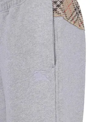 Burberry Check Track Pants - Gray