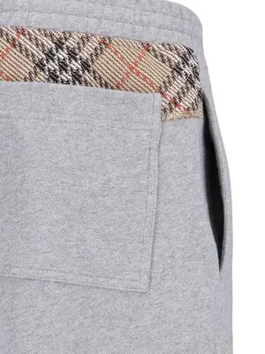 Burberry Check Track Pants - Gray