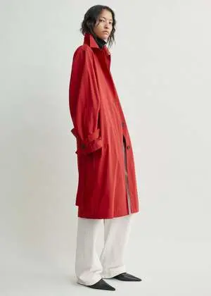 TOTEME Belted Trench Coat - Red