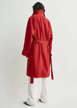 TOTEME Belted Trench Coat - Red