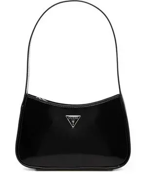 Guess Logo-plaque Shoulder Bag - Black