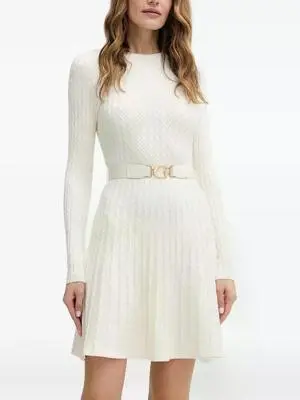 Guess Cable-knit Belted Mini Dress