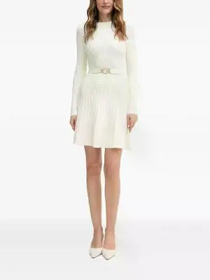 Guess Cable-knit Belted Mini Dress
