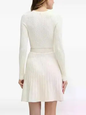 Guess Cable-knit Belted Mini Dress