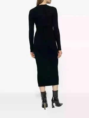 Paul Smith Buttoned Ribbed Knit Midi Dress