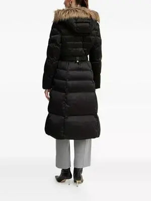 Guess Faux-fur Trimmed Hooded Padded Coat