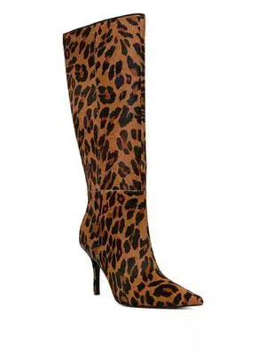 Guess Animal Print Stiletto Heel Boots