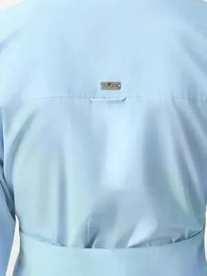 AMI Paris Fitted Cotton Poplin Shirt With Sharp Collar
