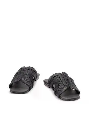 CastaÑer Woven Sandals - Black