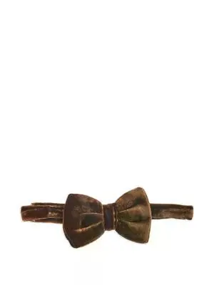 Emporio Armani Velvet Bow Tie - Brown