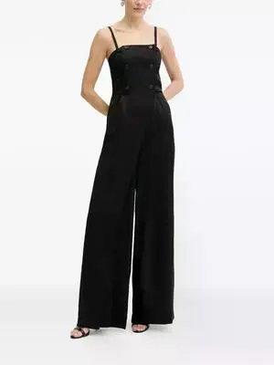 Karl Lagerfeld Button-embellished Jumpsuit - Black