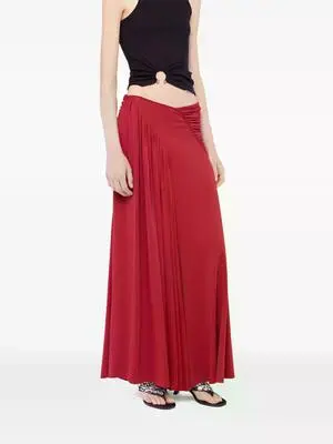 Rabanne Ruched Maxi Skirt