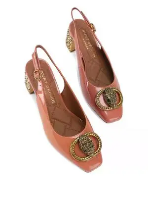 Kurt Geiger Chelsea Snake-detail Pumps - Pink