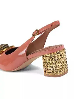 Kurt Geiger Chelsea Snake-detail Pumps - Pink