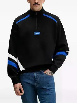 Hugo Logo-patch Half-zip Sweatshirt