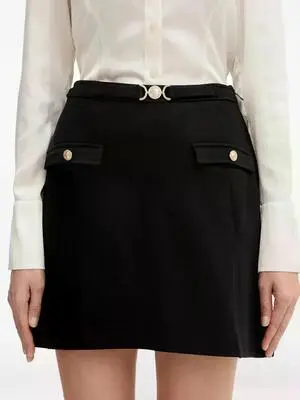 Guess Mini Skirt With Buckle And Pockets