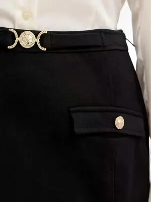 Guess Mini Skirt With Buckle And Pockets