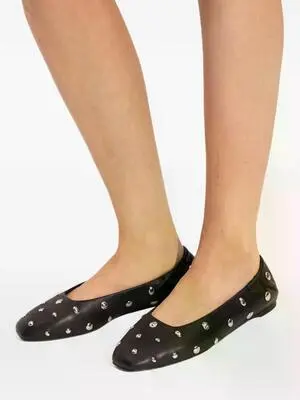 Kate Spade New York Stud-embellished Ballet Flats - Black