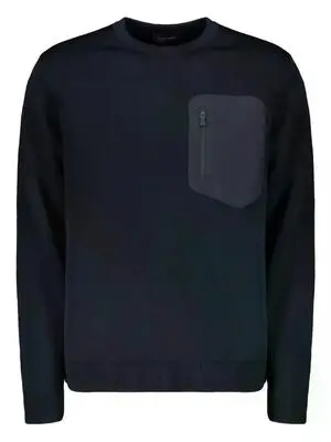 Herno Crew Neck Sweater With Pocket