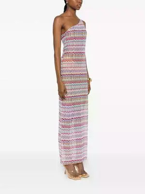 Missoni One-shoulder Chevron Maxi Dress