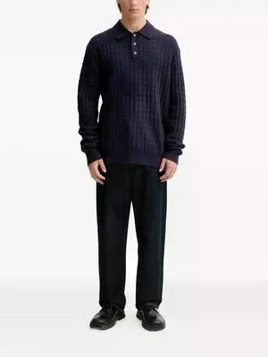 LES DEUX Gustav Polo-collar Sweater
