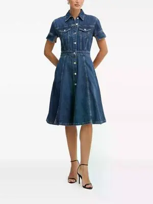 Karl Lagerfeld Buttoned Denim Mini Dress