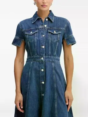 Karl Lagerfeld Buttoned Denim Mini Dress