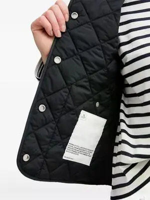 Marc O'polo Quilted Buttoned Gilet - Blue