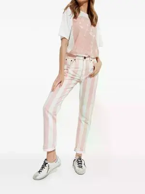 ONETEASPOON X Moliera 2 Striped Straight Jeans