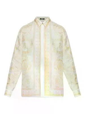 Versace Barocco-print Shirt - White