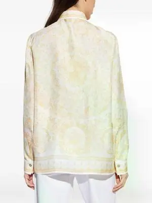 Versace Barocco-print Shirt - White
