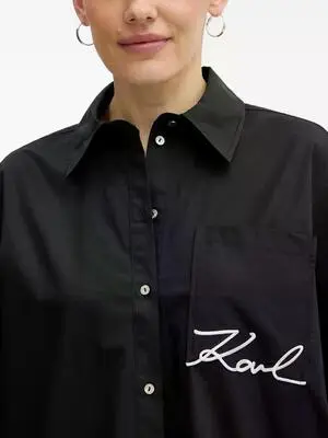 Karl Lagerfeld Logo-embroidered Shirt