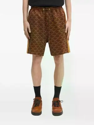 A BATHING APE Printed Side-stripe Shorts
