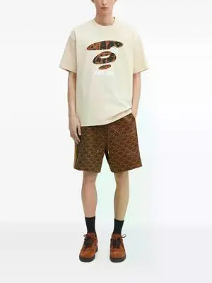 A BATHING APE Printed Side-stripe Shorts