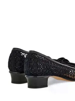 FERRAGAMO Vara Bow-detail Pumps - Black