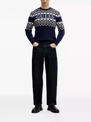 Guess Fair Isle Round Neck Sweater
