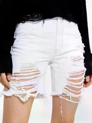 SEROYA Frayed-effect Shorts