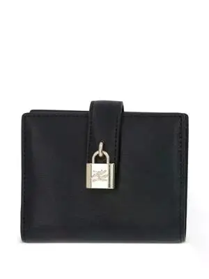Karl Lagerfeld Padlock Flap Wallet - Black