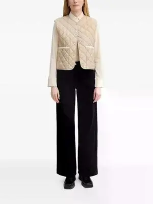 Marc O'polo Quilted Buttoned Gilet - Neutrals