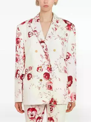 Giambattista Valli Floral Double-breasted Jacket