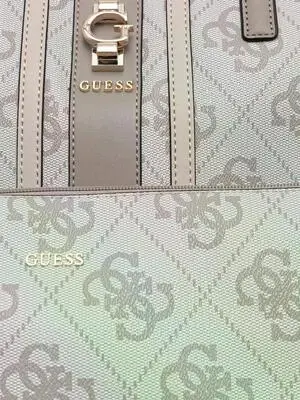Guess Monogram Top Handle Tote Bag