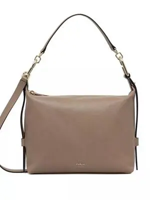 Furla Leather Hobo Crossbody Bag - Neutrals