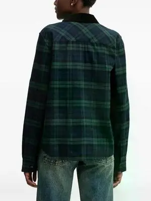 Miss Sixty Checked Corduroy-collar Shirt