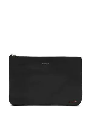 Kiton Zip-fastening Clutch - Black
