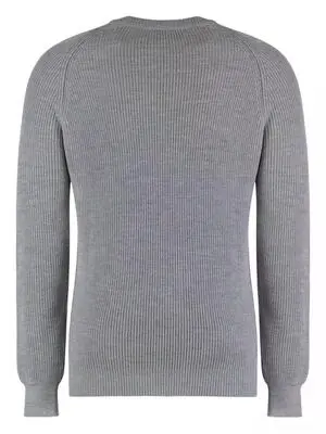 MOORER Ribbed Crew-neck Sweater